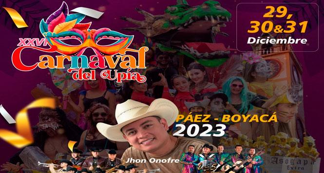 Carnaval del Upía 2023 en Paéz, Boyacá - Ferias y Fiestas Carnaval del Upía 2023 en Paéz, Boyacá - Ferias y Fiestas