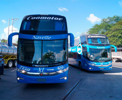 Coomotor, primeros buses de dos pisos en rutas nacionales - Noticias