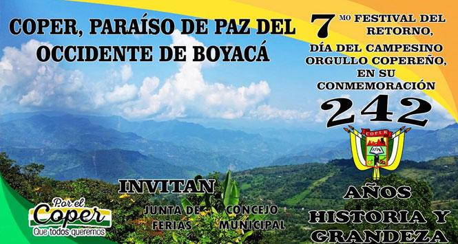Festival del Retorno 2018 en Coper, Boyacá - Ferias y Fiestas