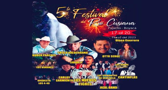 Festival del Río Cusiana 2023 en Pajarito, Boyacá - Ferias y Fiestas