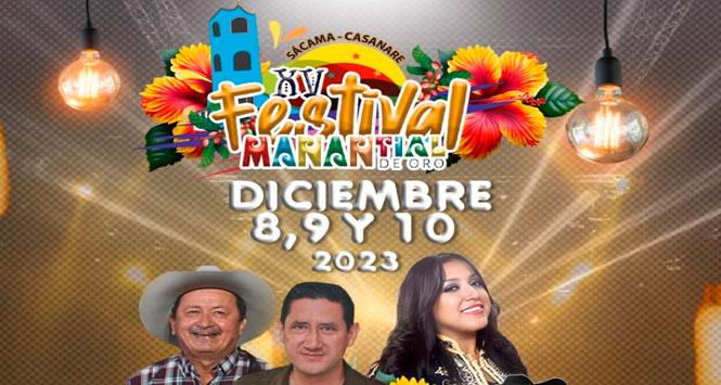 Festival Manantial de Oro 2023 en Sácama, Casanare - Ferias y Fiestas