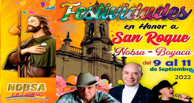 Festividades en Honor a San Roque 2022 en Nobsa, Boyacá - Ferias y Fiestas